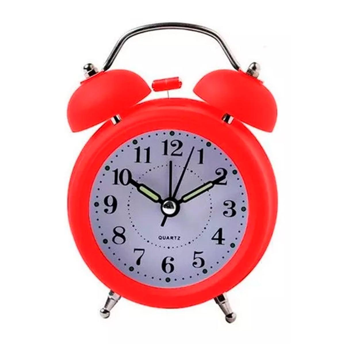 Reloj Despertador Antiguo Metalico Doble Campana ROJO | Lider