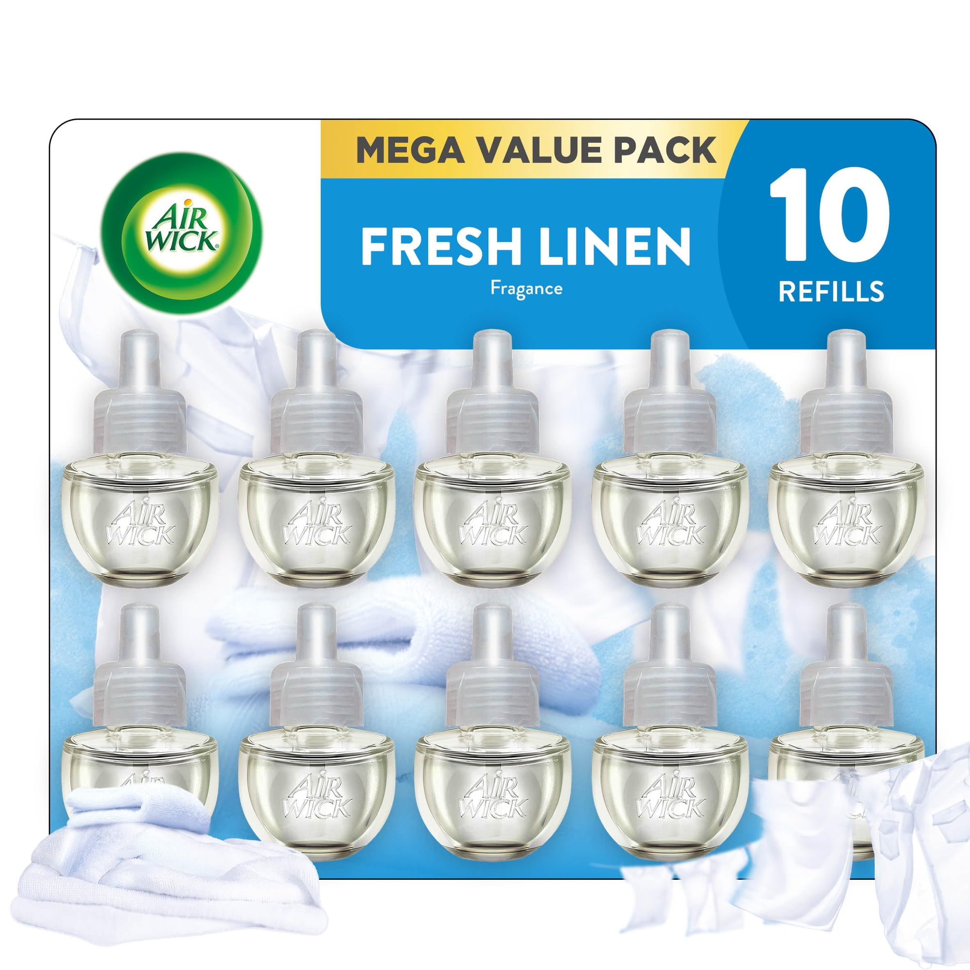 Recambio de aceite perfumado Air Wick Plug in, lino fresco, 10 unidades ...