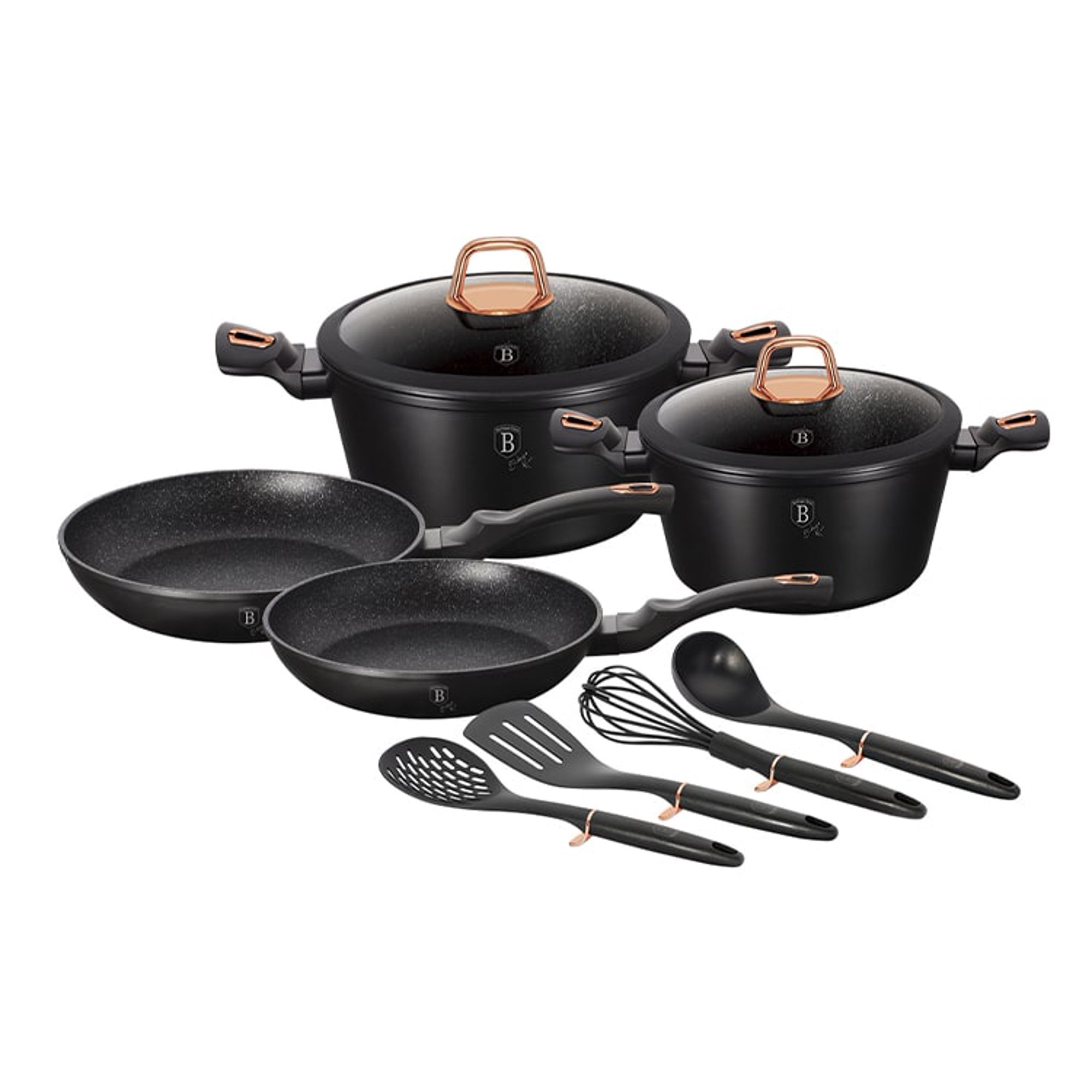 Set de Batería 10 pieza full induccion black rose | Lider