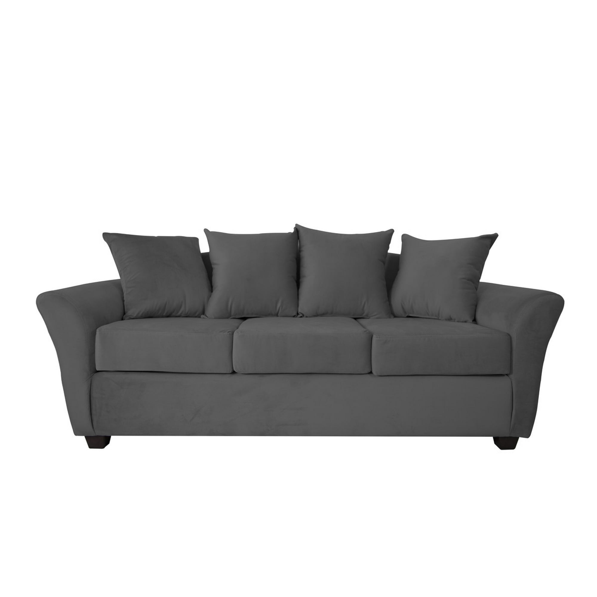 Sofa 3C Gaviota Felpa Gris | Lider