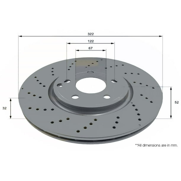 Disco Freno Para Auto Adc2850v | Lider