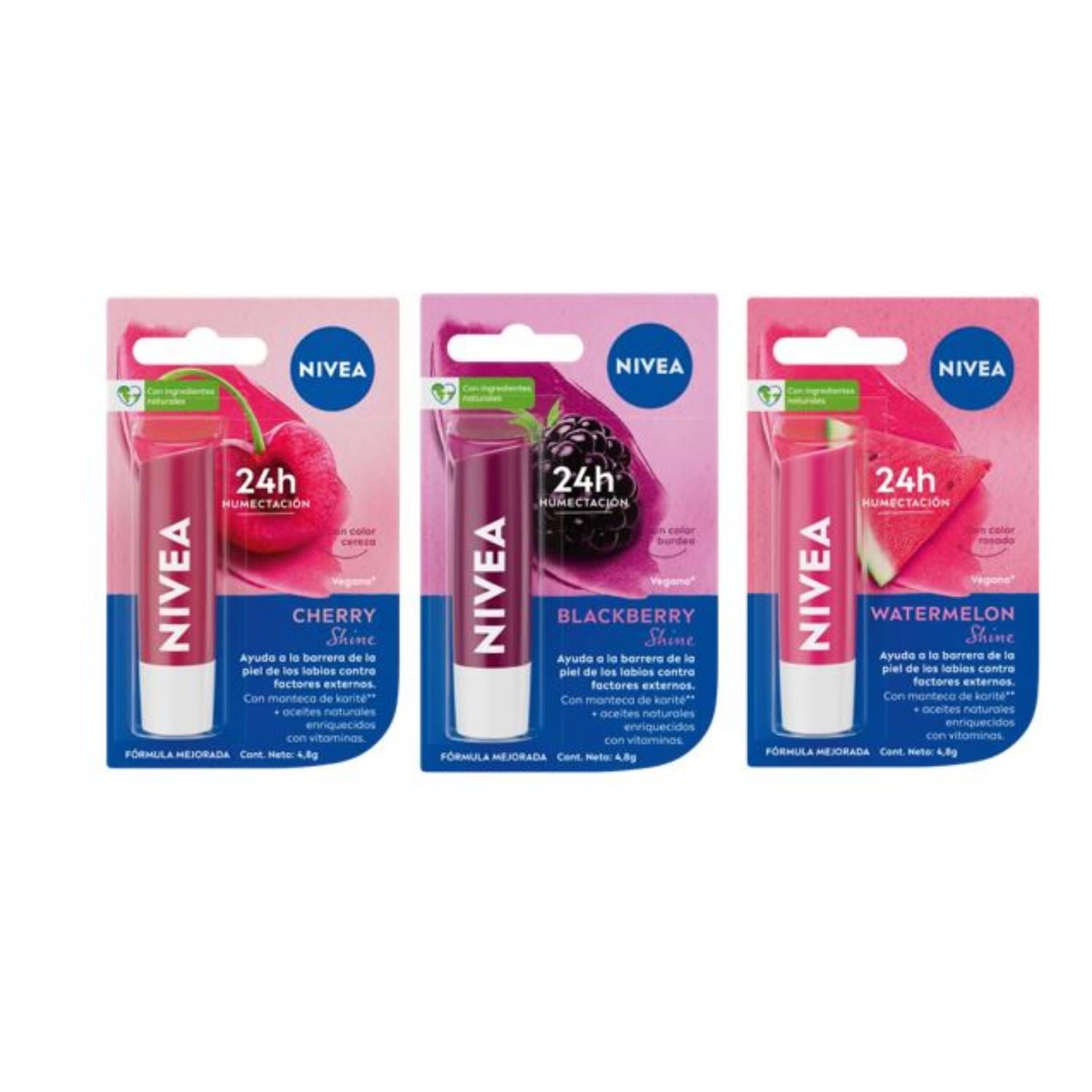 Tripack Bálsamos labiales Nivea | Lider