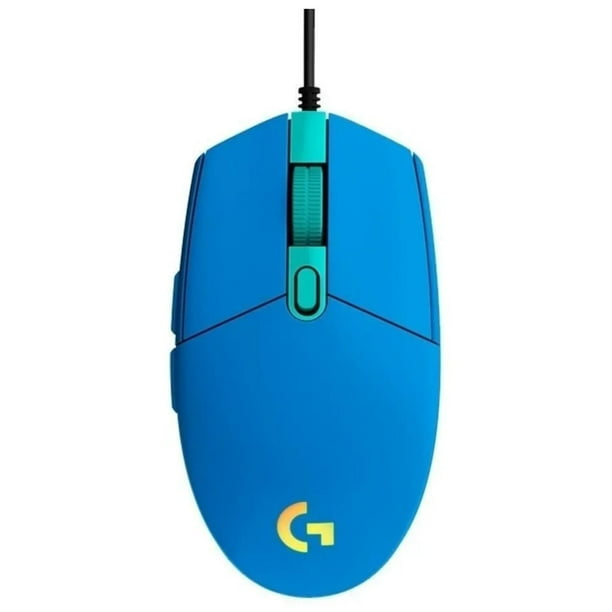 Mouse Gamer USB 6 Botones 8000 DPI G203 RGB Azul Logitech | Lider