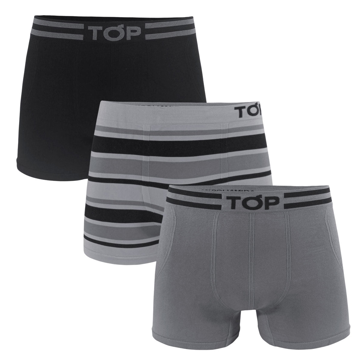 Bóxer Medio Microfibra Sin Costuras Pack 3 C2 Talla Xl | Lider