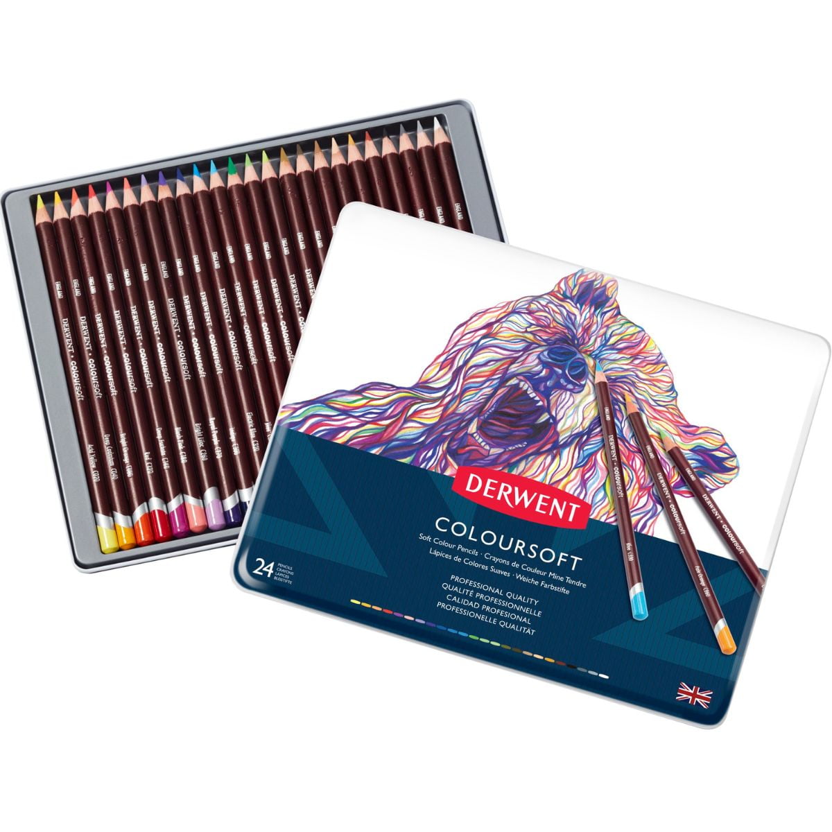 Lápices De Colores Coloursoft Derwent Set 24 | Lider
