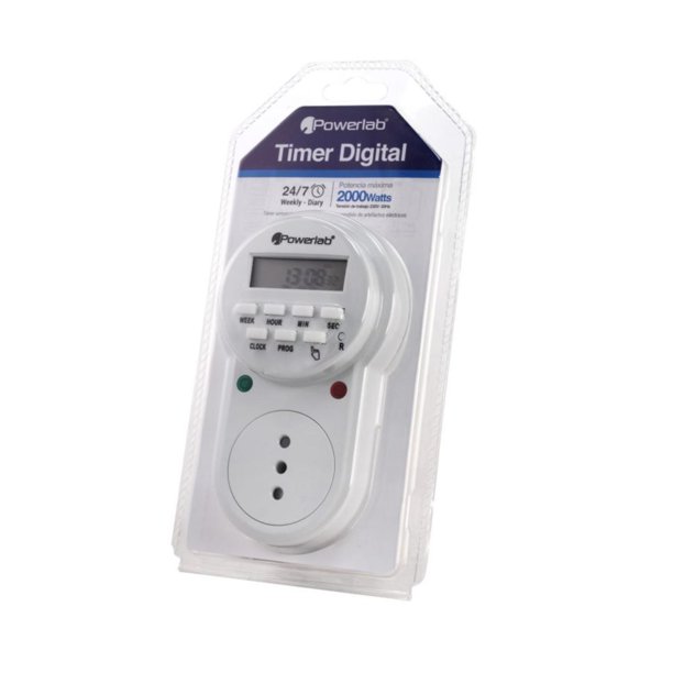 Timer Digital 2300w Temporizador 24 Horas Blanco | Lider