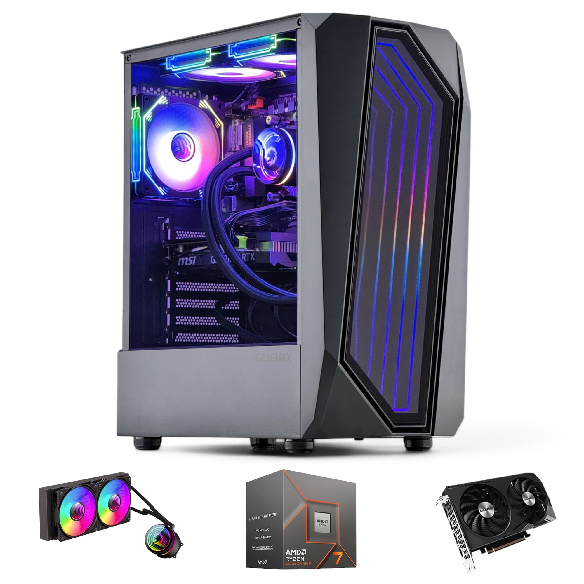 PC GAMER Bandit AMD RYZEN 7 8700 32gb DDR5 1Tb RTX 4060 Ti WiFi | Lider