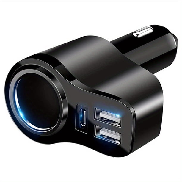 4 In 1 USB C Car Charger, 36W Multi USB Cigarette Lighter Adapter ...