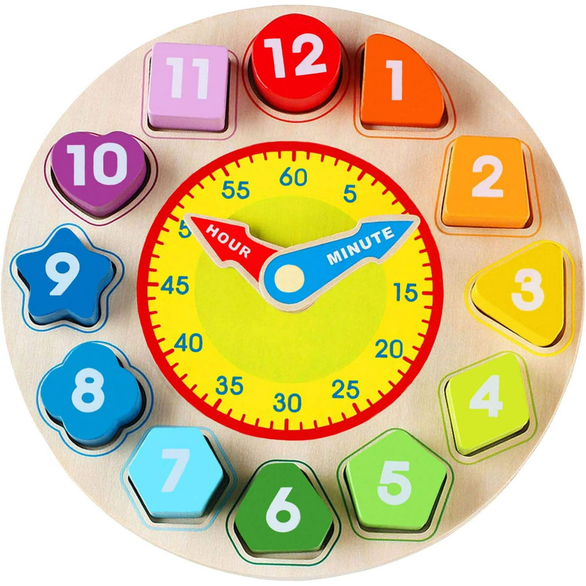 Rompecabezas de Reloj de Color con Formas | Lider