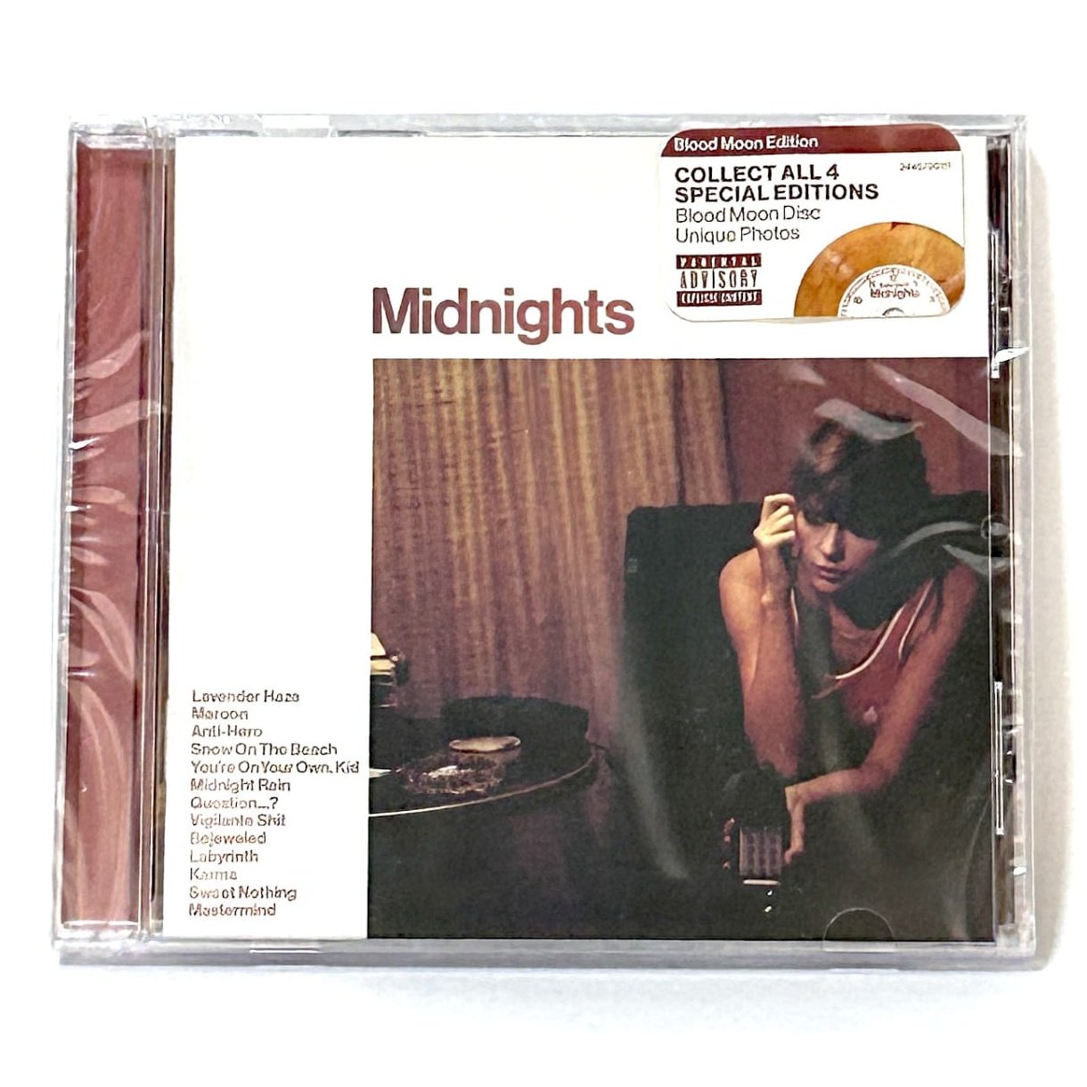 TAYLOR SWIFT - MIDNIGHTS (BLOOD MOON EDITION-CLEAN) | CD | Lider