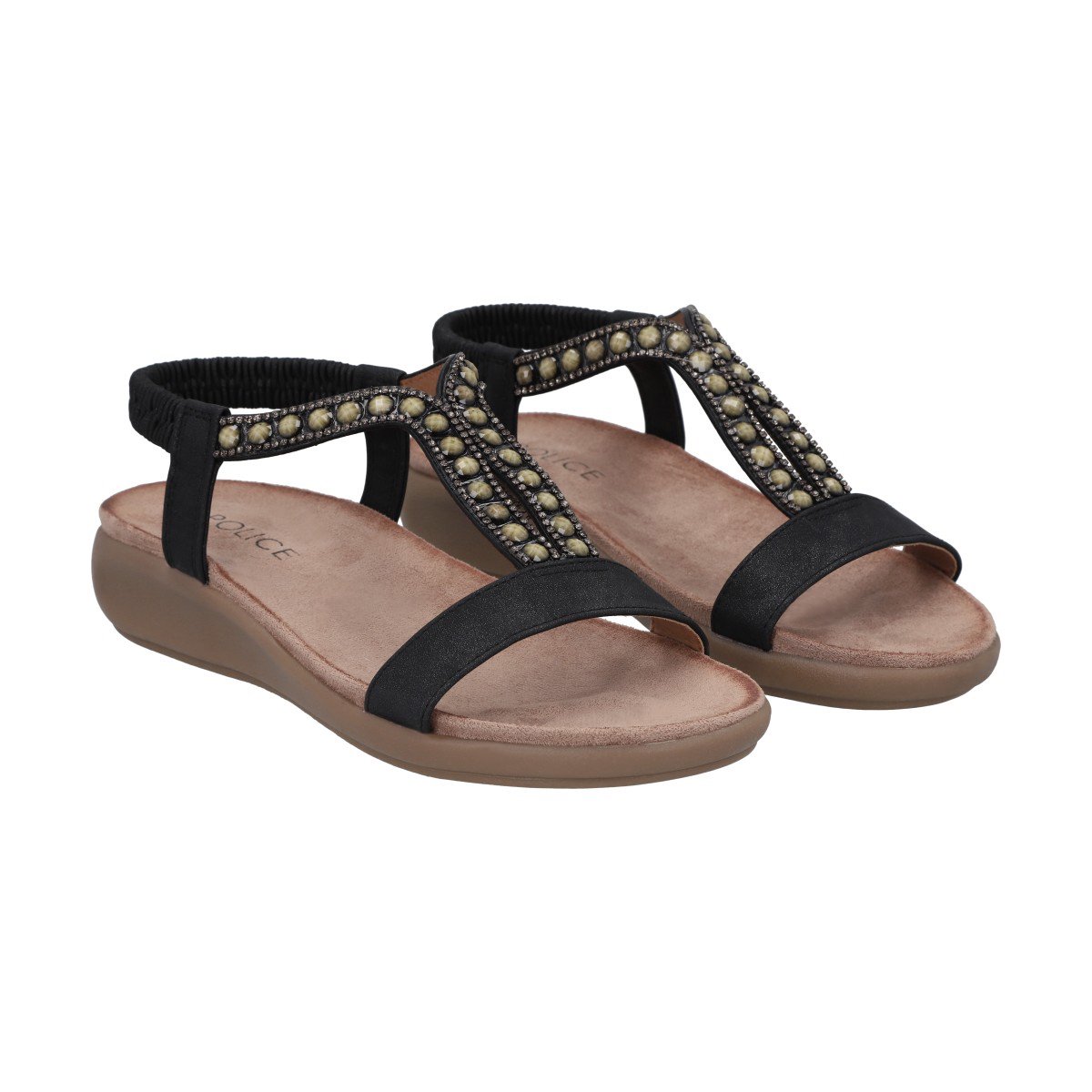 Sandalia Mujer Negro Kelly Police | Lider