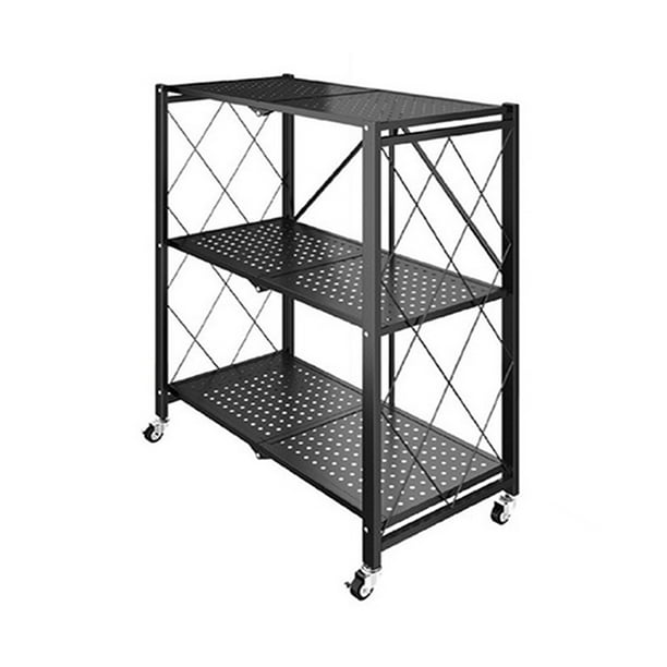 Estante 3 Niveles Multiuso Plegable Con Ruedas | Lider