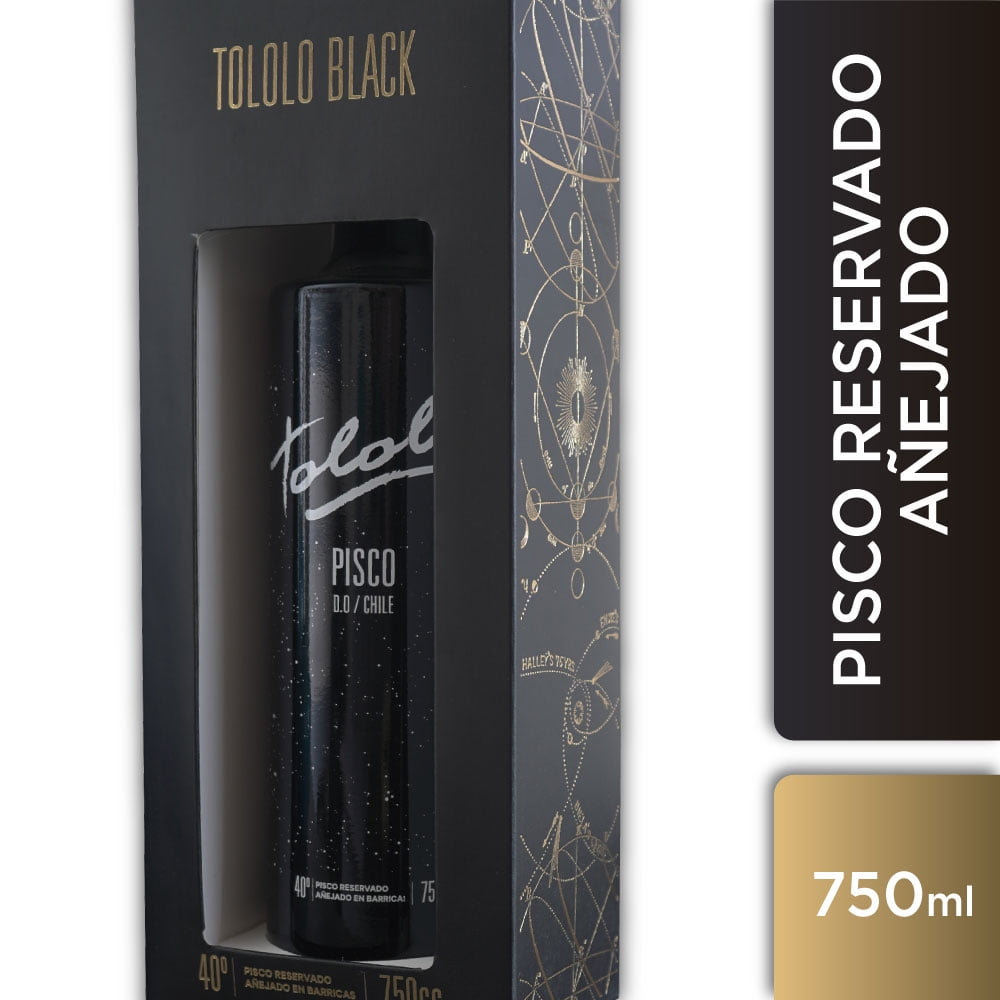 PISCO TOLOLO BLACK CON ESTUCHE 750 40° | Lider