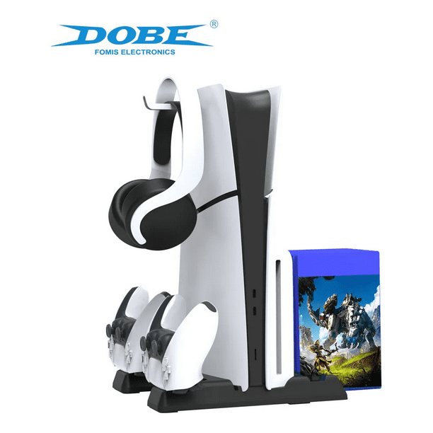 Soporte DOBE Base Carga Y Refrigeracion Ps5 Todos Los Modelos Negro | Lider