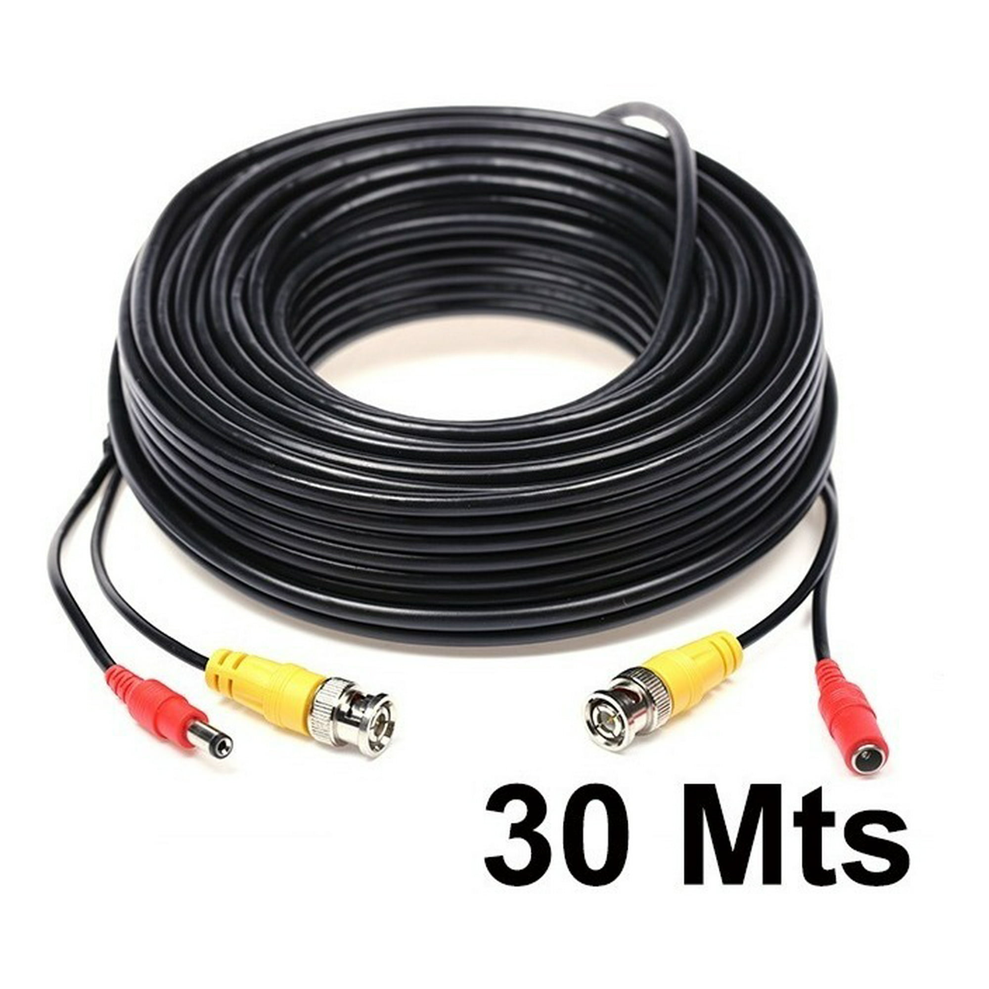Cable Para Camaras Seguridad Cctv Video Y Poder Bnc 30 Mts | Lider