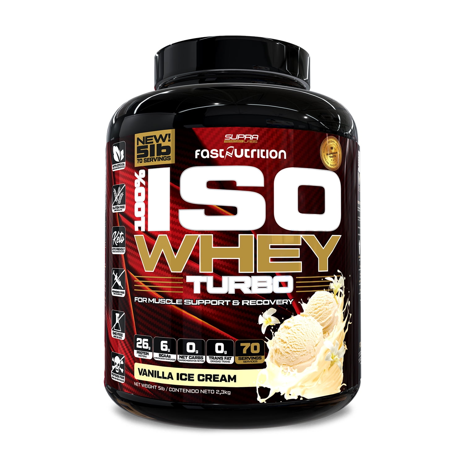 Proteína Iso Whey Turbo 5 Lbs sabor Vanilla Ice Cream | Lider