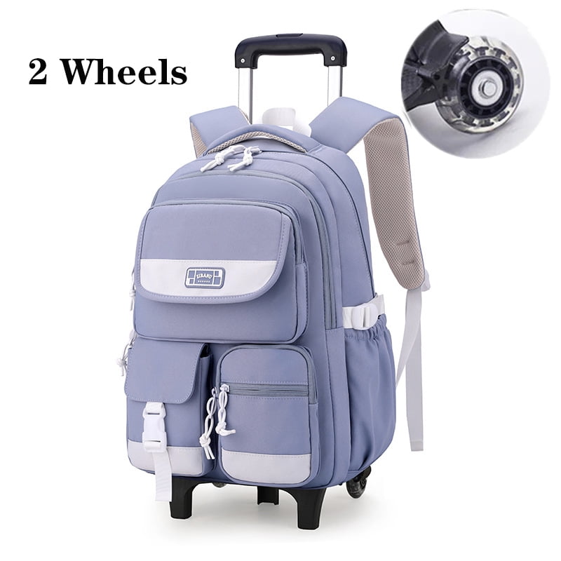 School Backpack with Wheels Trolley School Bags for Teenagers Girls ...