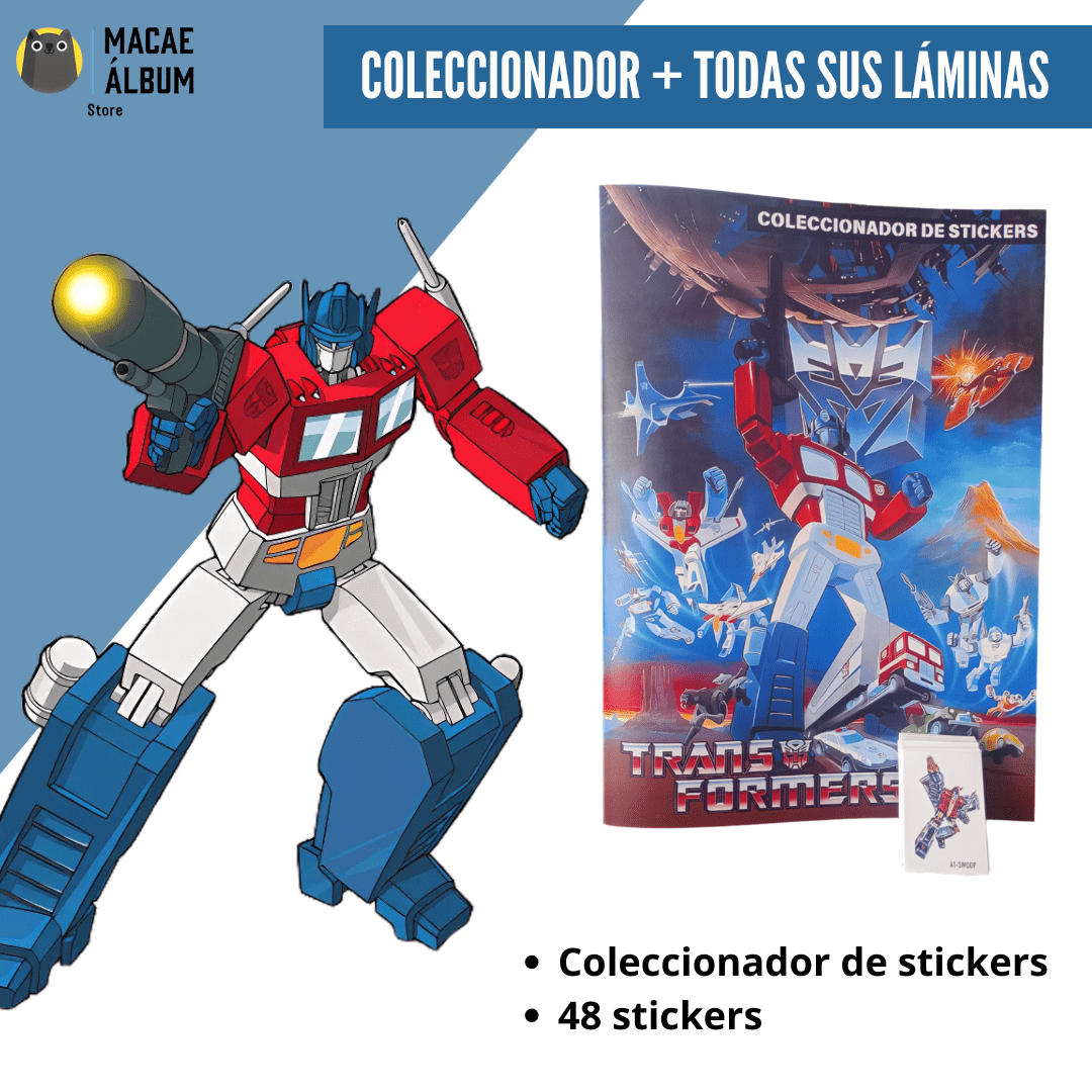 Transformer Coleccionador de stickers + todas sus láminas | Lider