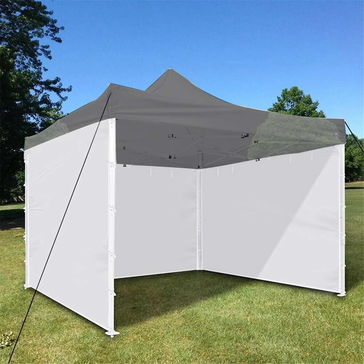 Toldo Plegable 2x2 MTS Con Paredes Laterales Blanco Impermeable UV | Lider