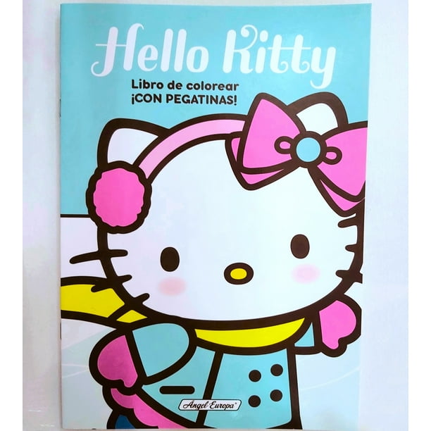 Hello Kitty Libro Para Colorear Celeste | Lider
