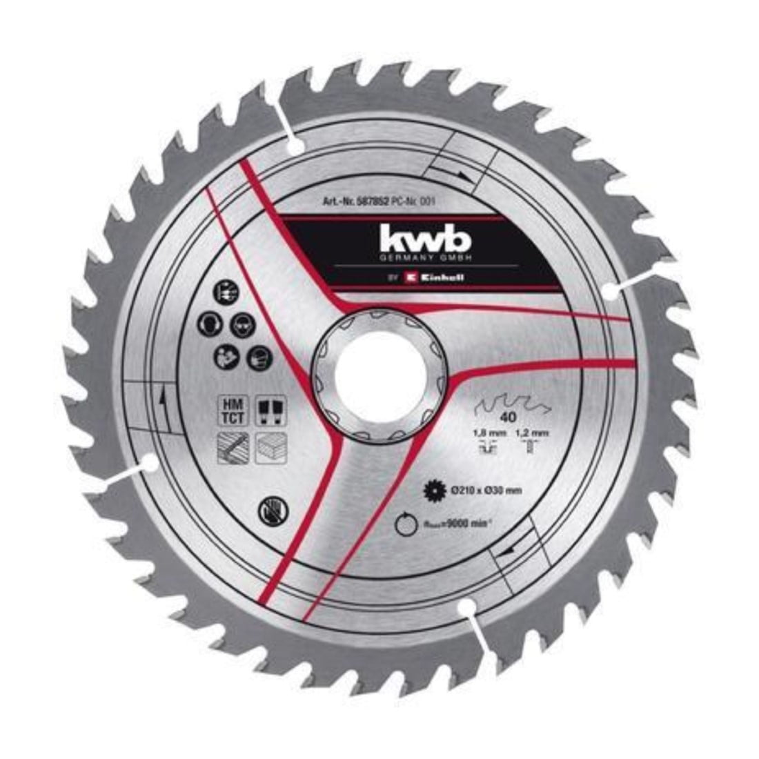 Disco sierra circular 210mm x 30mm 40 dientes | Lider
