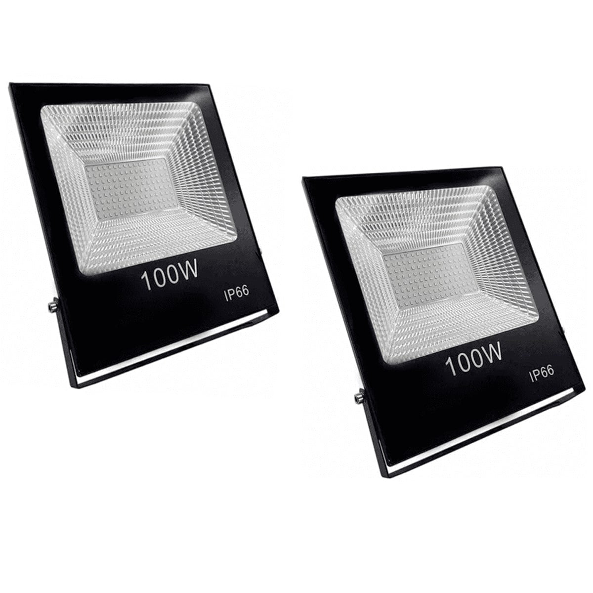 Pack De 2 Foco Reflector Led 100w Reales Ip66 Exterior | Lider