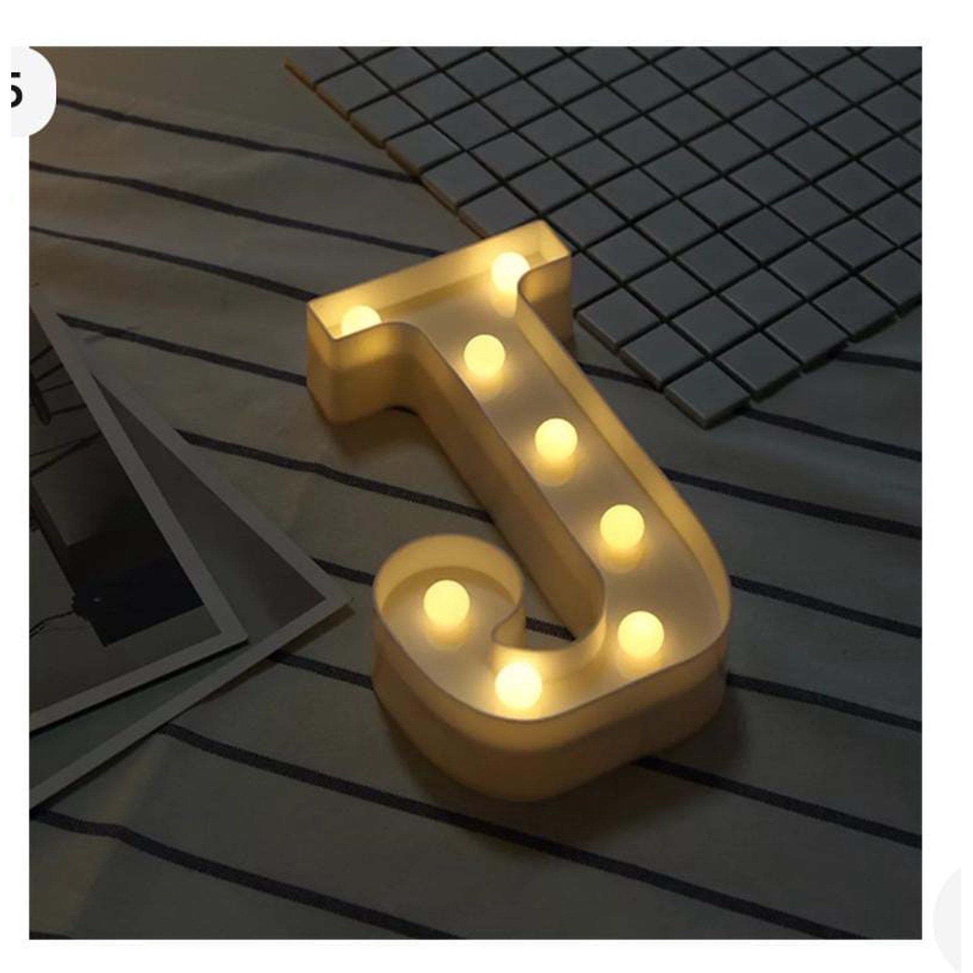 Letras Led Decorativas De 22cm Letra "J" | Lider