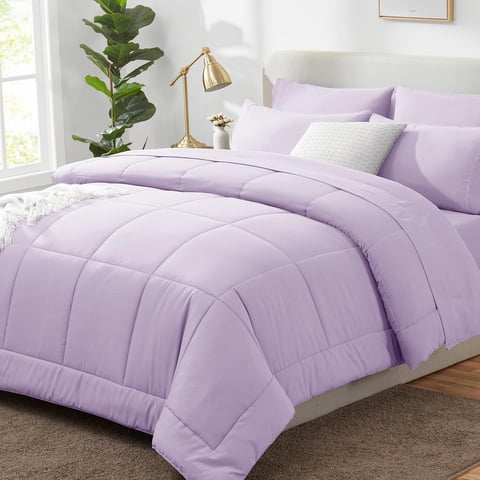 Juego De Edredón Cozylux, Color Morado Claro, Tamaño King, 7