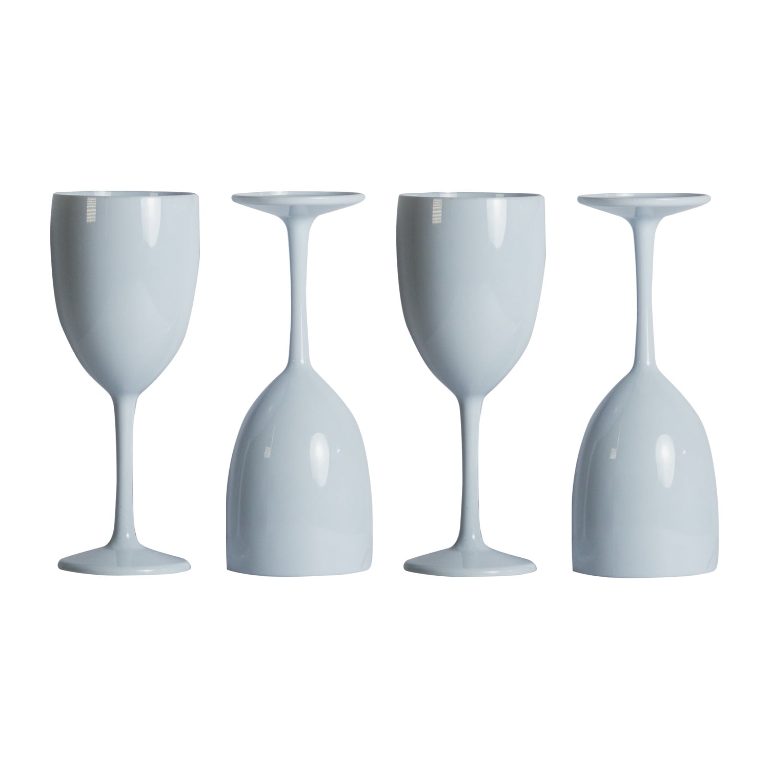 Set 4 Copas Vino Acrílico 296 ml - Blanco | Lider