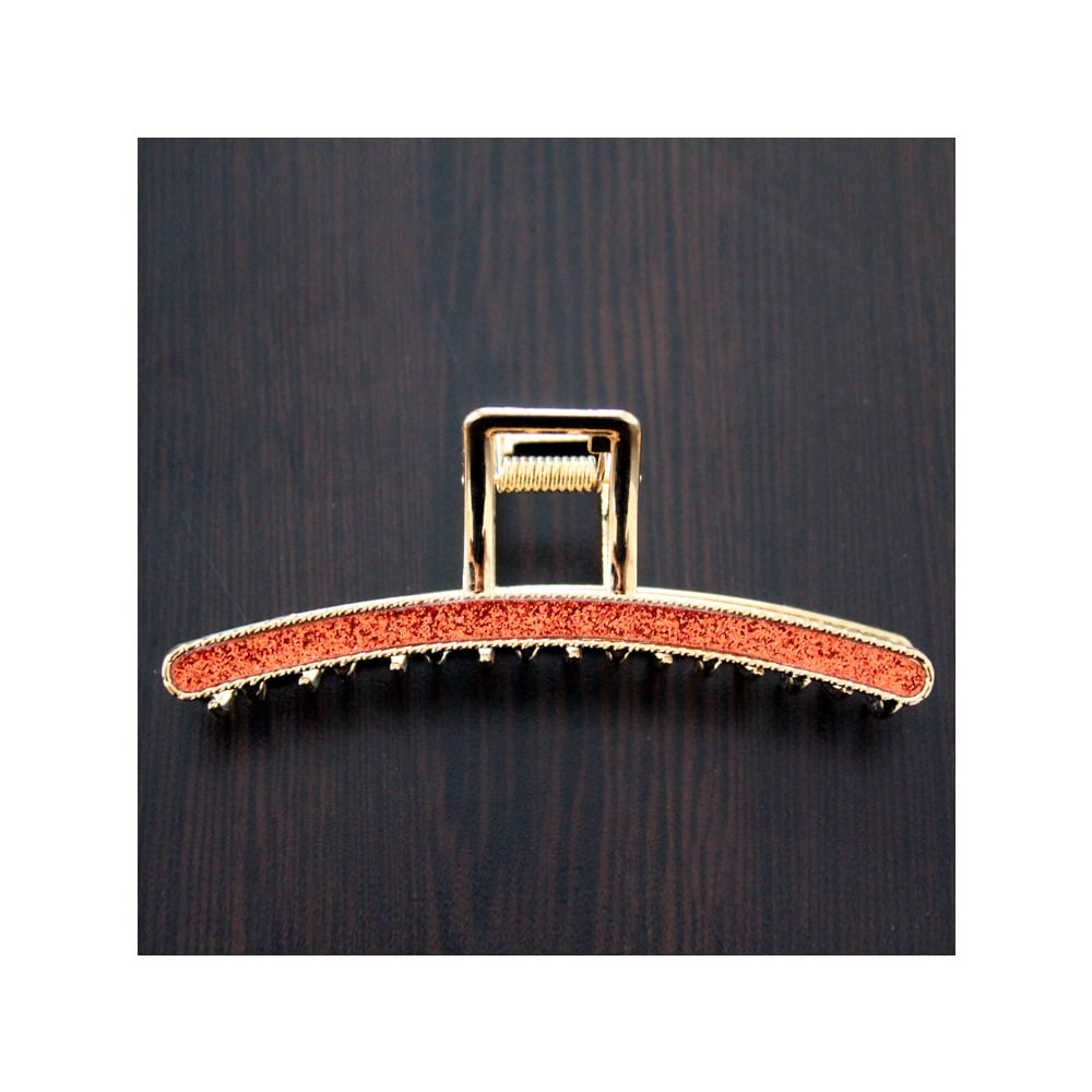 Traba Metálica Brillante Garra Tiburón De Cabello Cobrizo | Lider