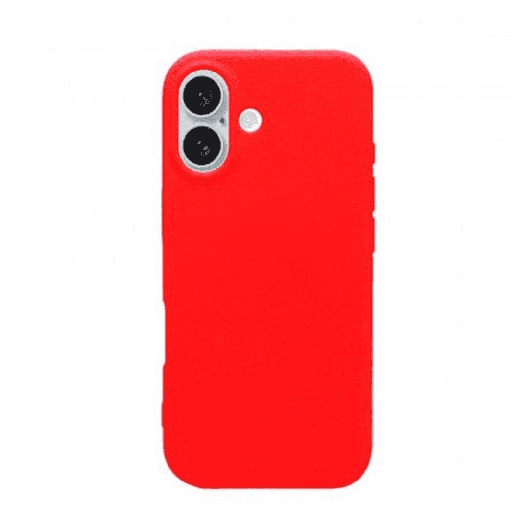 Carcasa Silicona iPhone 16 Rojo | Lider