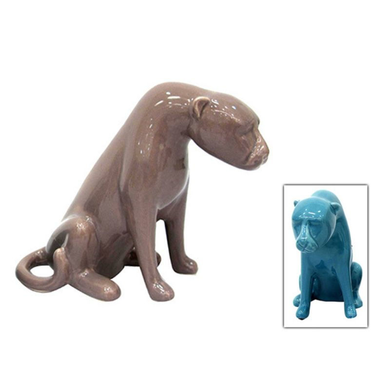 Decoración Hogar Leopardo Gris 13.7Cm Dolomita | Lider