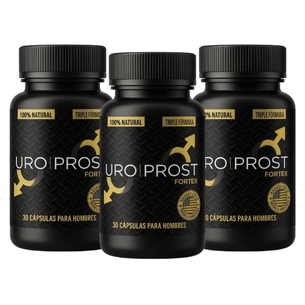 Uroprost Fortex Triple Acción | 3 Frascos | Natural 30 Cáp Sin Sabor ...