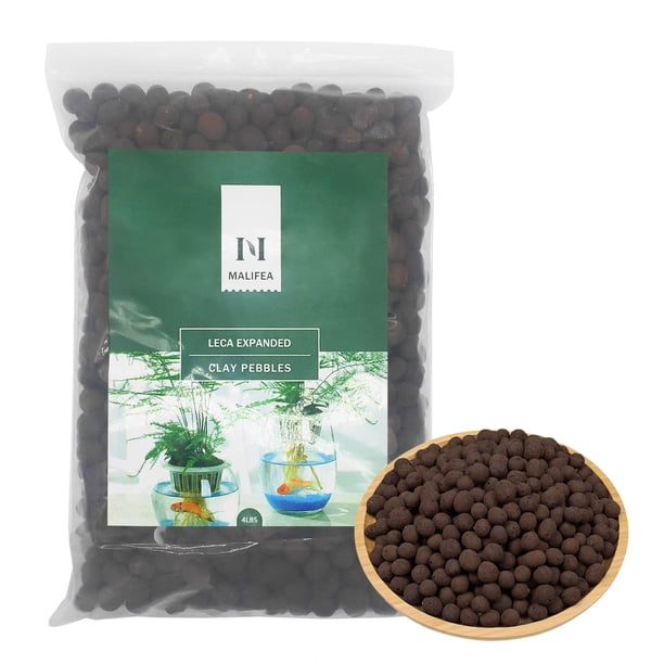 Suministros hidropónicos Clay Pebbles Malifea de 1,8 kg para jardín ...