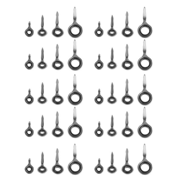 40pcs Caña De Pescar Ojos Anillo Balsa Varilla Guías Guía Línea Anillo ...