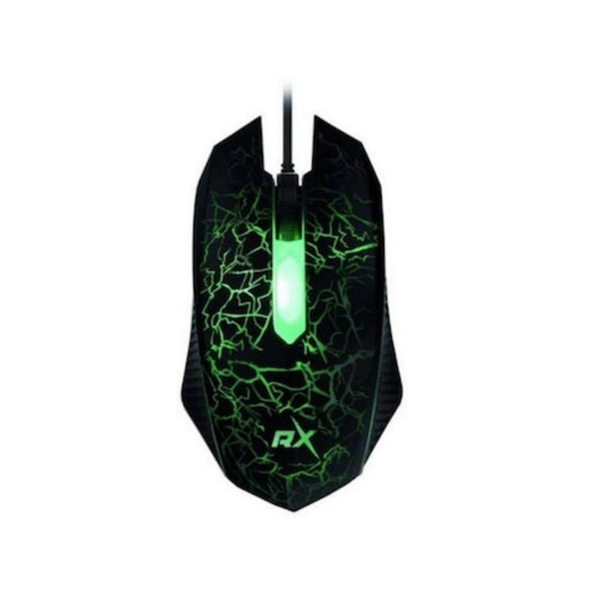 Mouse gaming con sensor optico de luz led - black | Lider