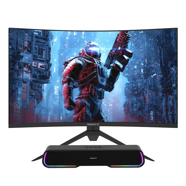 Pack Monitor Gamer Curvo Led 27" FHD 165Hz 1Ms + BT | Lider