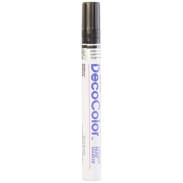 Marcador de Pintura Marvy Uchida Deco Color Punta Ancha Negro | Lider