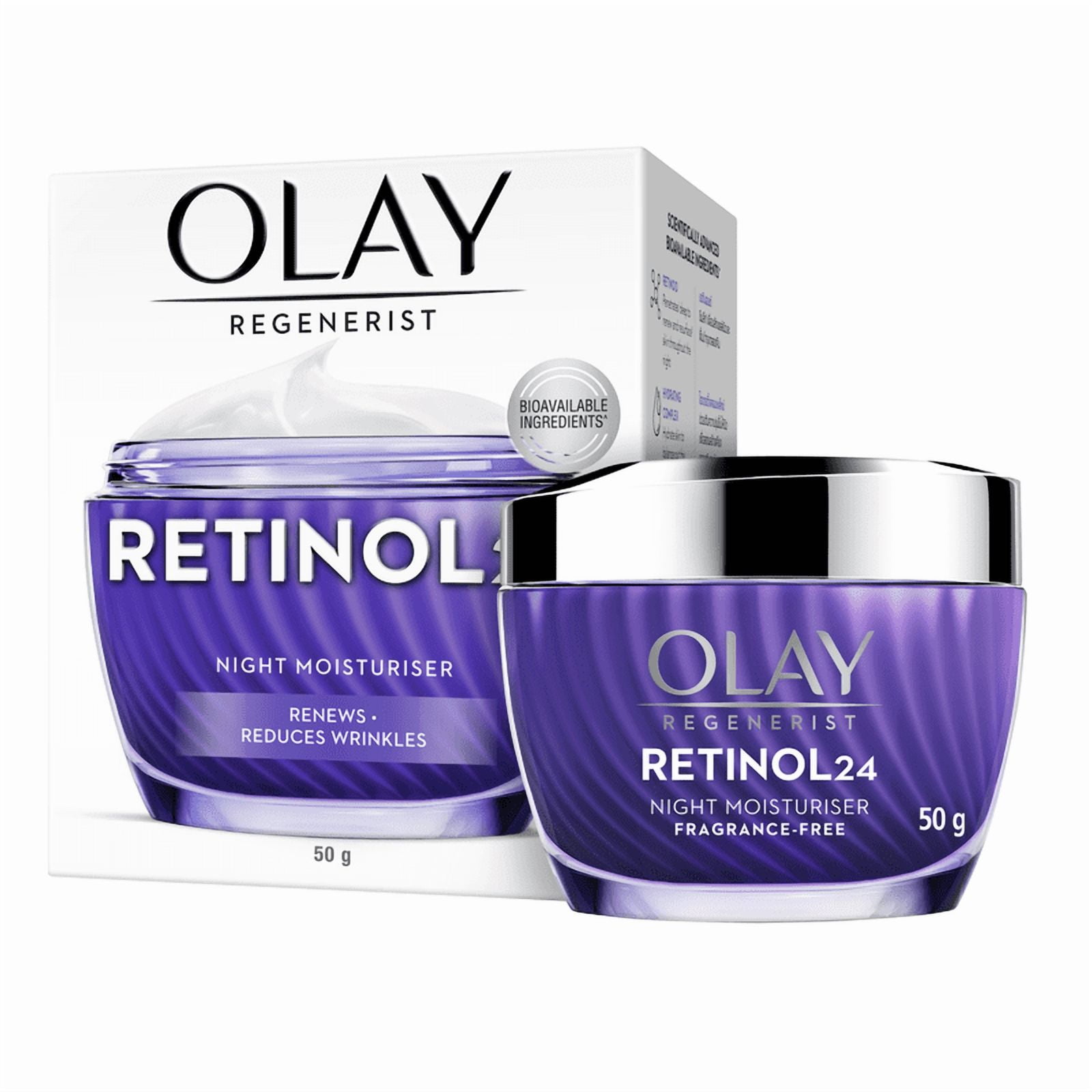 Olay - Crema de noche hidratante Regenerist Retinol24 (50 g) | Lider