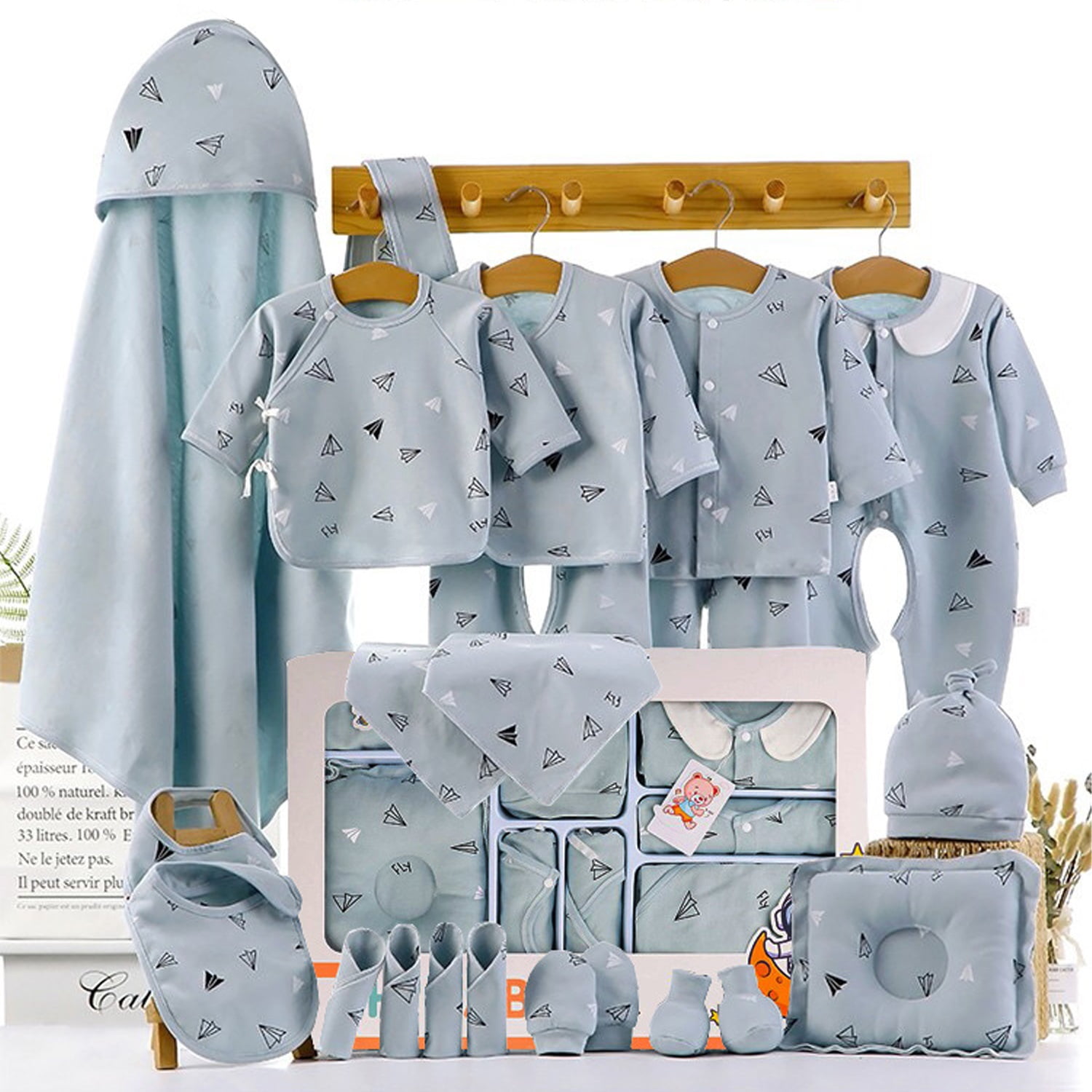 Conjunto De Ropa de Algodon Para Bebes Unisex 22 Piezas | Lider