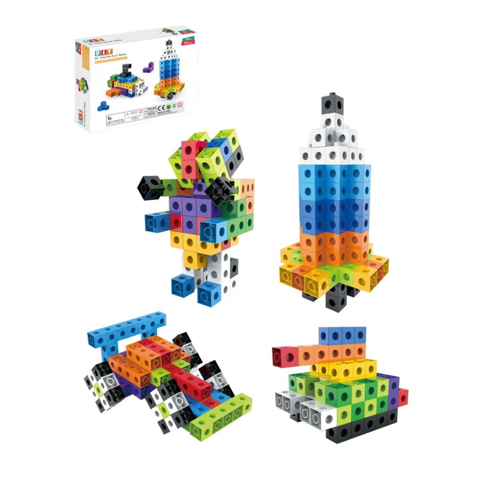 Set Construcción Cubos Conectores Multiencaje 150 pzs Unifix | Lider