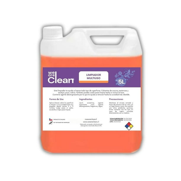 Limpiador Multiuso Multiproposito 5 Litros We Are Clean | Lider