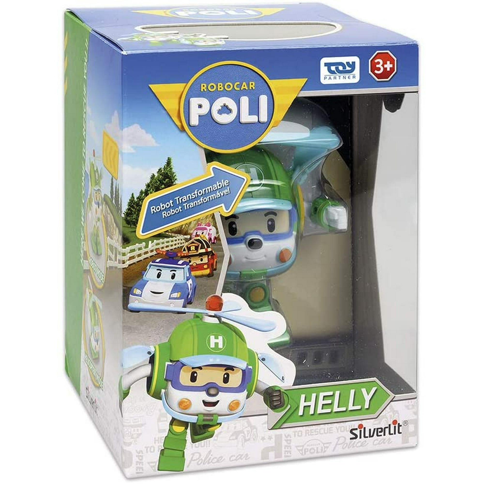 Helly Robocar Poli Transformando Robot, 4 Figura de juguete | Lider