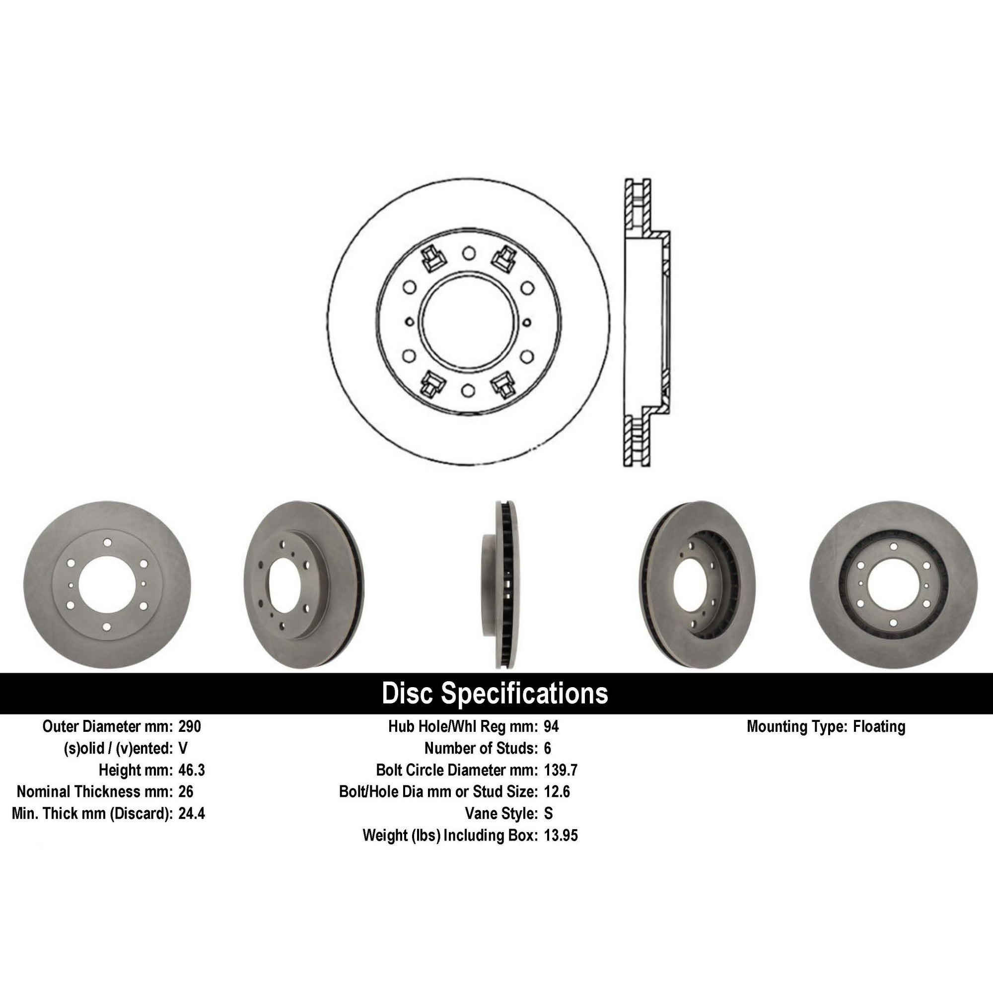 Disco Freno para auto COMLINE ADC0359V | Lider
