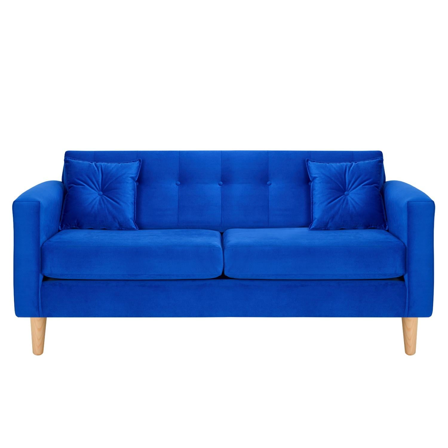 Sofa New Retro 3C Felpa 05 Azul Rey | Lider