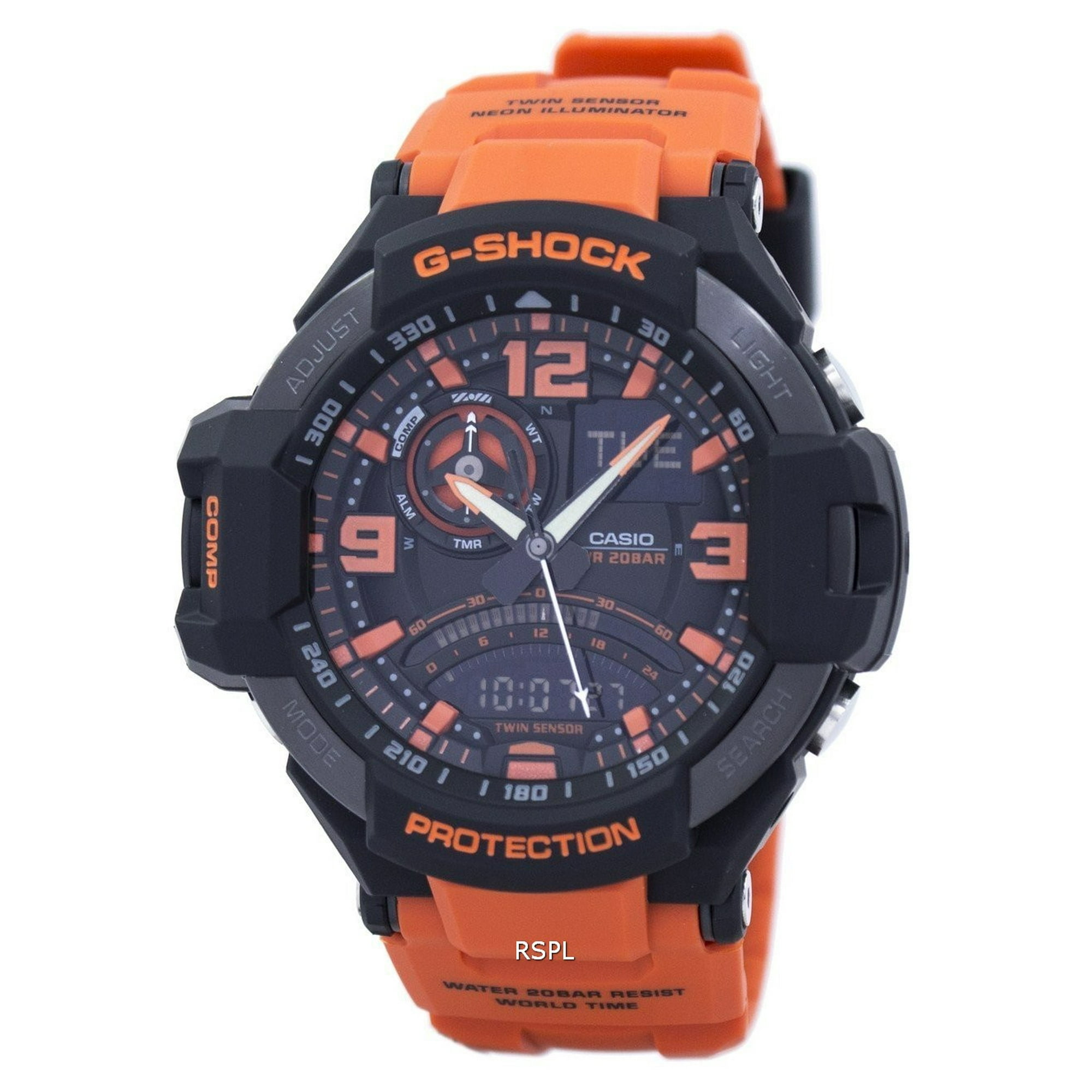 Reloj Digital G-Shock Gravitymaster Neon Illuminator Analógico-Digital ...