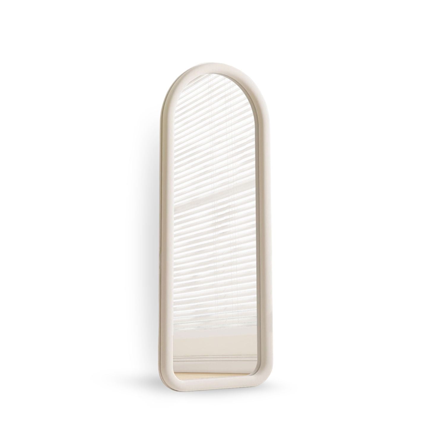 Espejo Curvo Cuerpo Entero Blanco 180x80cm Borde Tela | Lider