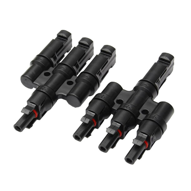 Conector Mc4 Triple (3 En 1) Par Macho/hembra Panel Solar | Lider