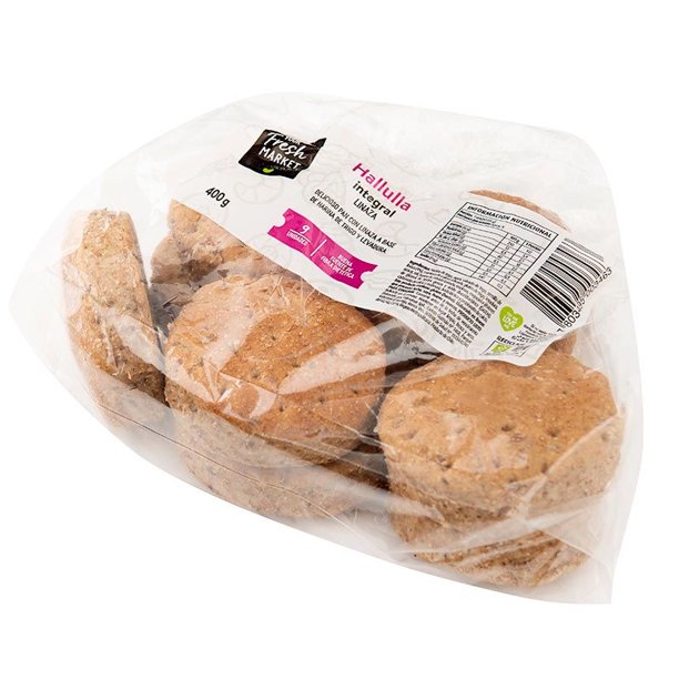 Pan Hallulla Integral Linaza, 400 g | Lider