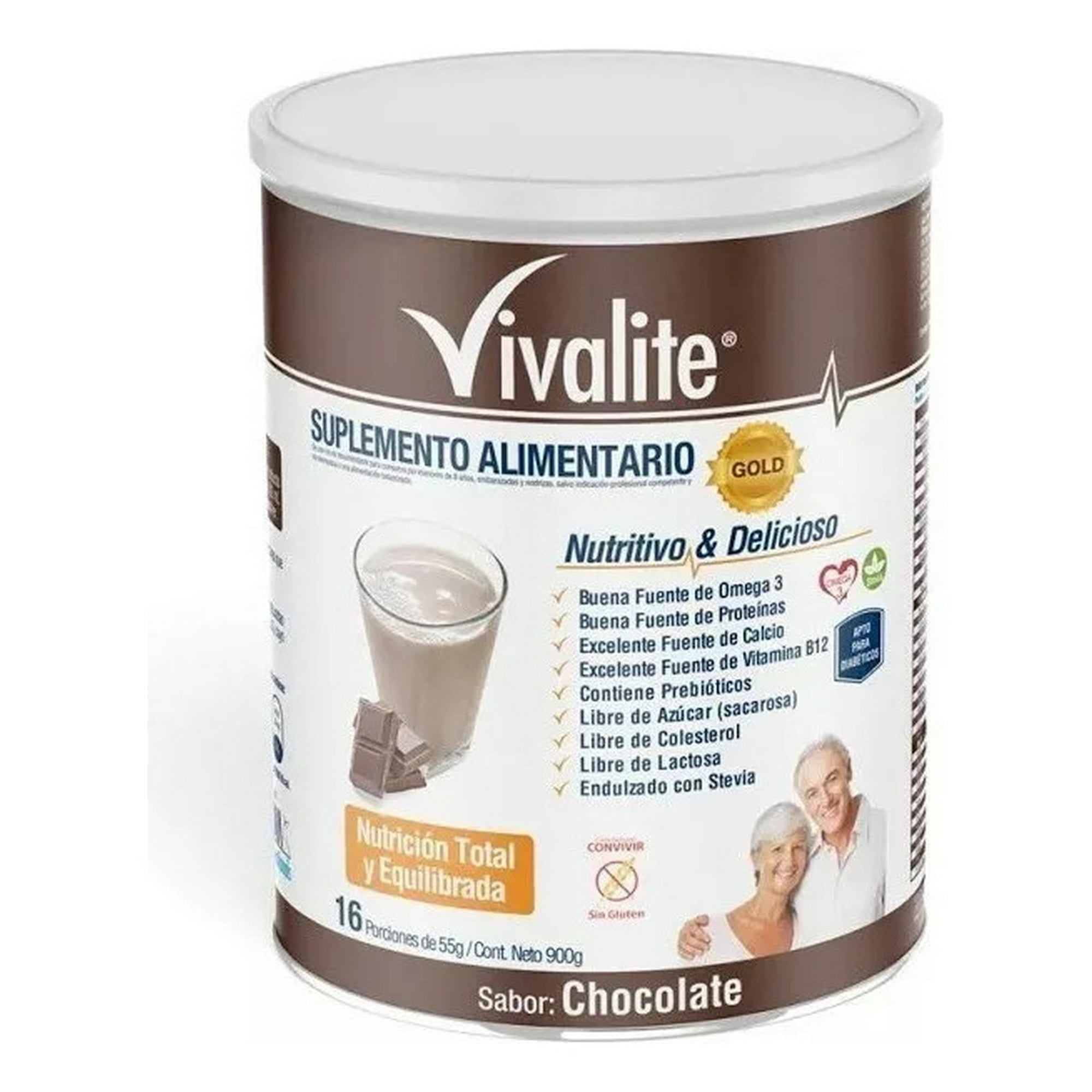Gold 900g Suplemento Polvo Sabor Chocolate | Lider